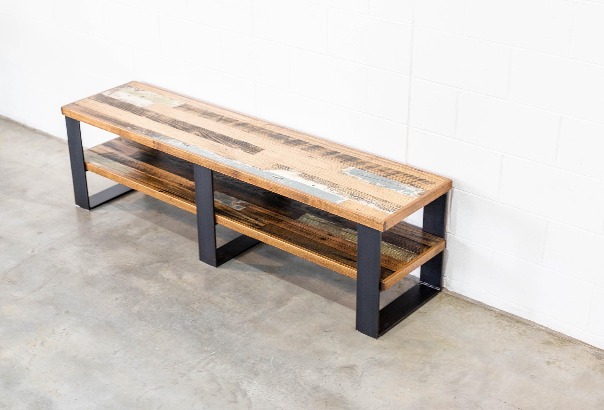 Timber TV Unit - Split Level Style – ND Recycled Timber Furniture